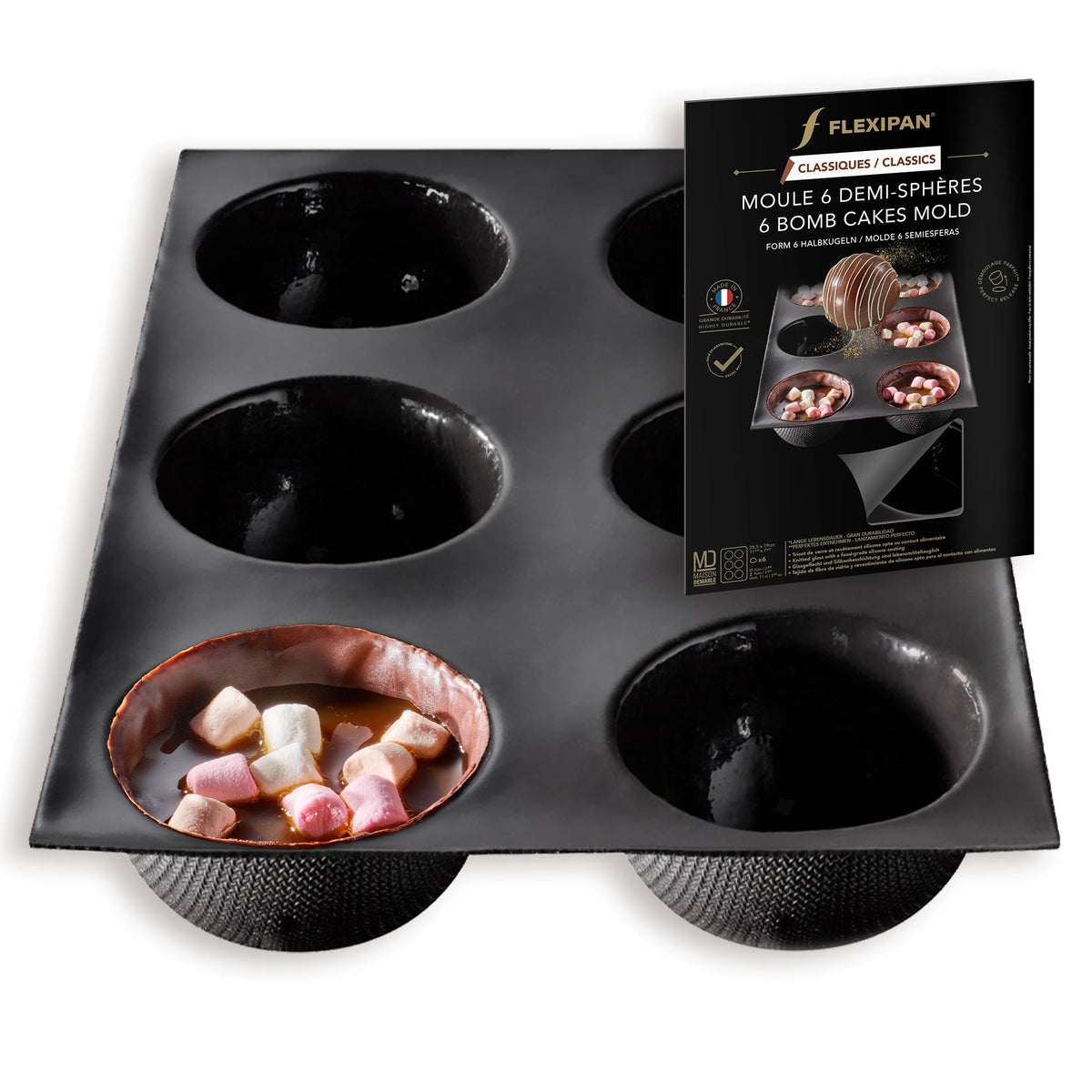 Moule 6 demi-sphères - Moule silicone français – Boutique officielle ...